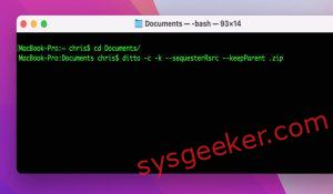 How to Zip A File on Mac using Terminal