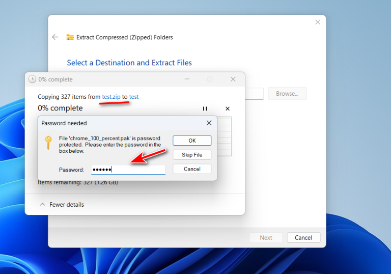 How to Password Protect a Zip File on Windows 11/10 PC