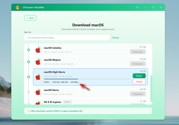 Download High Sierra DMG and Create a Bootable USB from PC or Mac